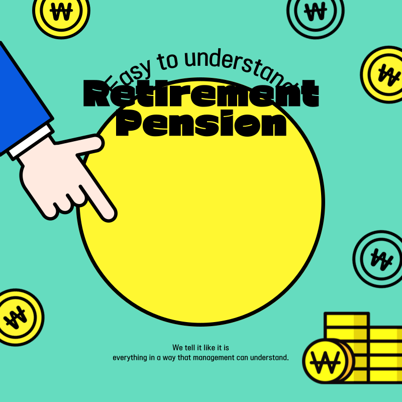 Illustrated retirement plan in mint and yellow - MiriCanvas