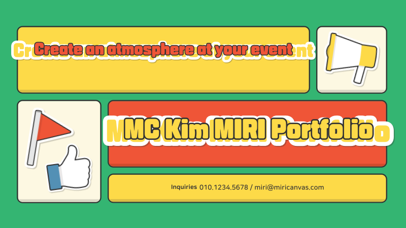 A portfolio for an emcee in the performing arts industry with a cute ...