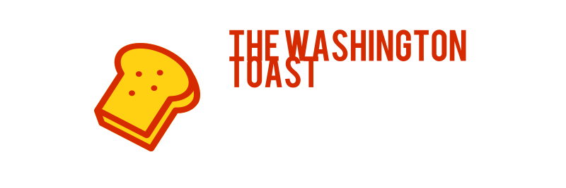 A one-line apron design featuring a toast shop logo with a delicious ...