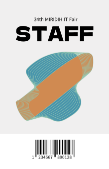 Geometric Shapes Staff Card - MiriCanvas