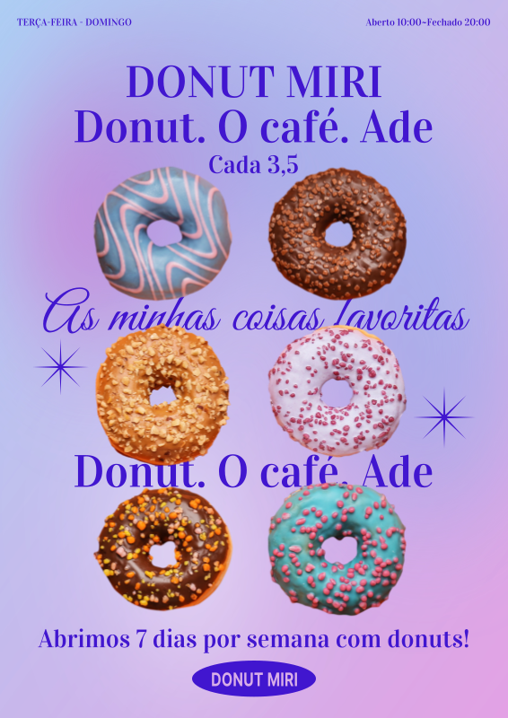 Cartaz de café roxo - MiriCanvas
