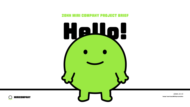 Cute characters in chartreuse and a clean layout - MiriCanvas