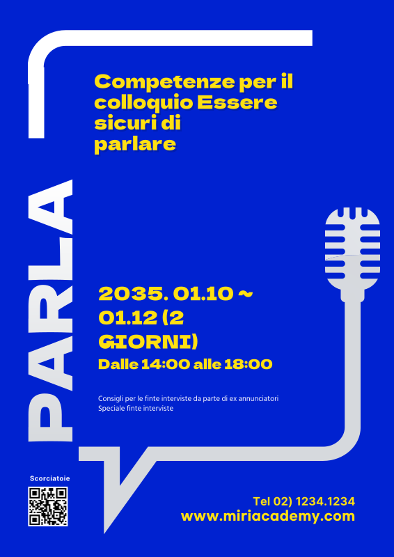 Una semplice guida blu per le interviste - MiriCanvas
