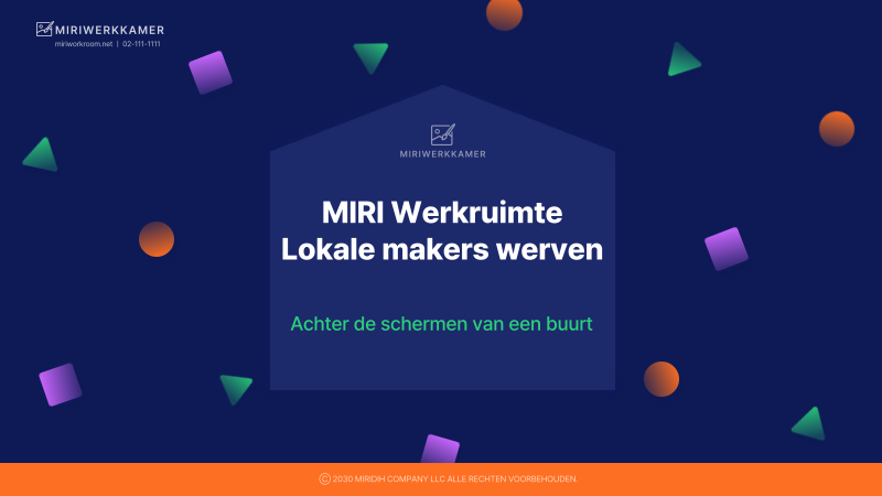 Oproep voor lokale creatieven met vormen in marineblauw en ...
