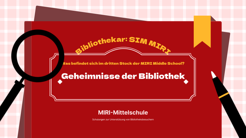 Das Buch von Rot und Schwarz Neat Library Guide Manual - MiriCanvas