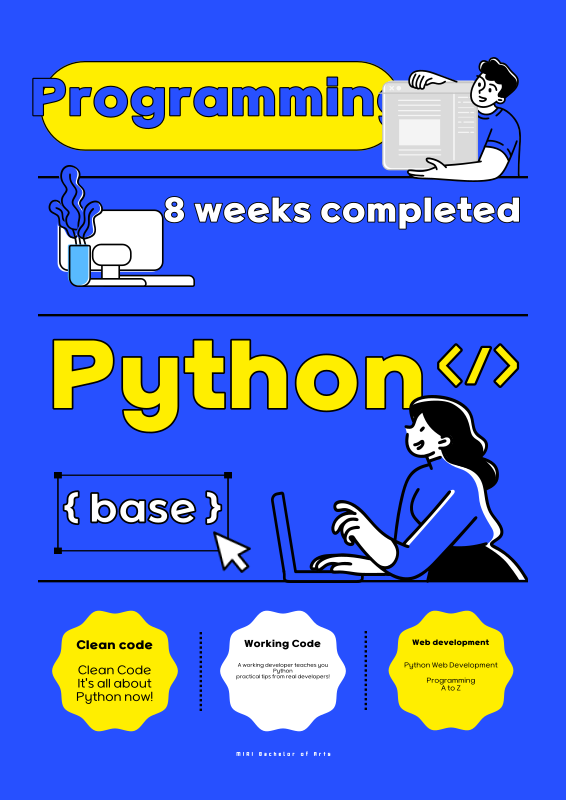 Innovative and logical developer web coding programming book in blue ...