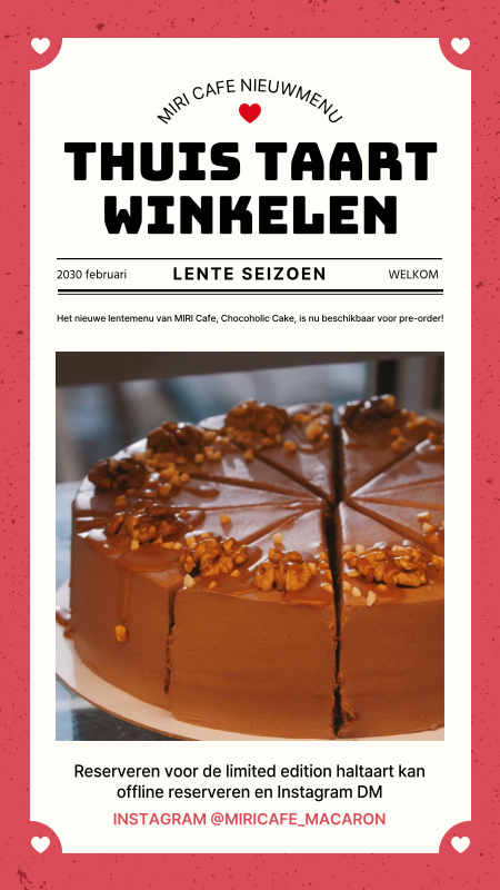 Promoot het nieuwe menu van een café met een minimalistische ...