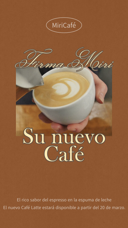 Anunciamos el lanzamiento de una nueva carta de café vintage de color ...