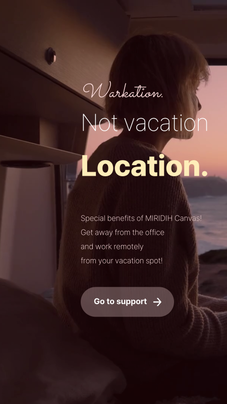 A calming sunset with a pink tinted background for your work location announcement. - MiriCanvas