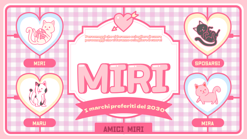 Simpatica pagina di presentazione dei personaggi e della merce con ...