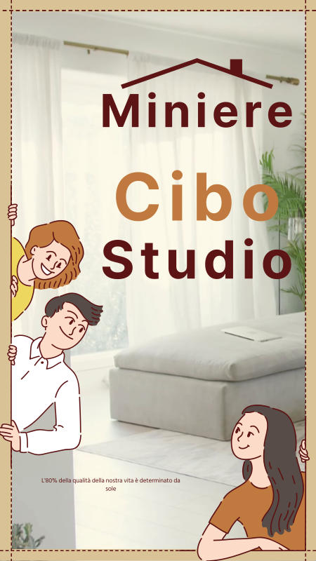 Tema di vendita di uno studio leggero e arioso con cornice tratteggiata ...