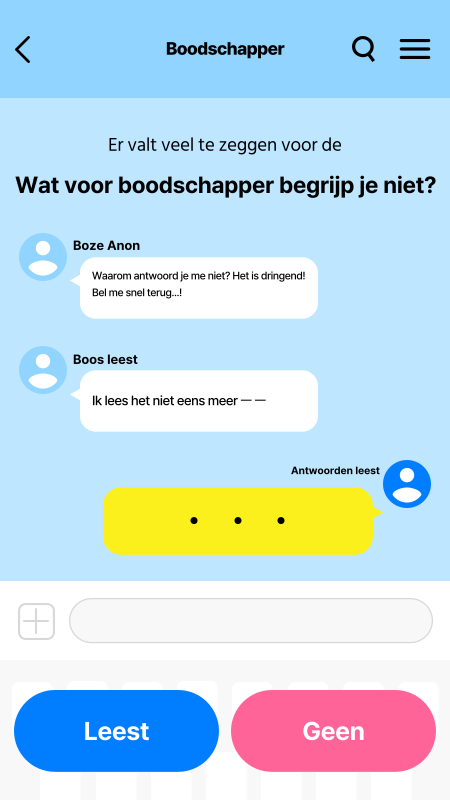 Schattig Messenger reply type met een lichtblauw Messenger concept - 미리캔버스