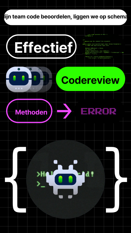 IT-ecosysteem met black coding-concept - MiriCanvas