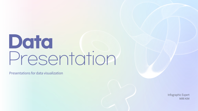 Data analysis report with a pastel gradient background - MiriCanvas