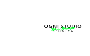Design con logo testuale per uno studio di design in verde lime ...