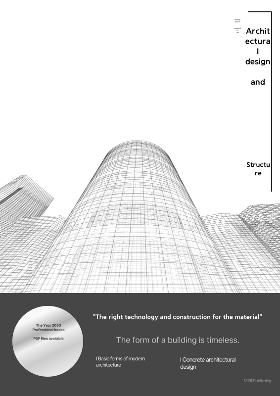 Architectural design cover featuring an architectural illustration on a ...