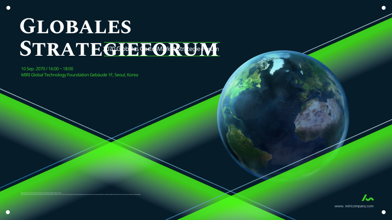 Global Business Strategy Forum in einer marineblauen Kombination mit ...