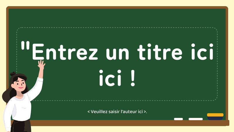 Guide du concept de tableau vert et blanc - MiriCanvas