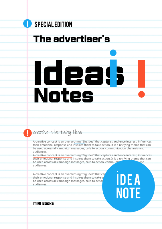 Idea note strategy proposal using typography - MiriCanvas