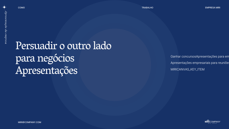 Proposta empresarial moderna PT em azul marinho - MiriCanvas