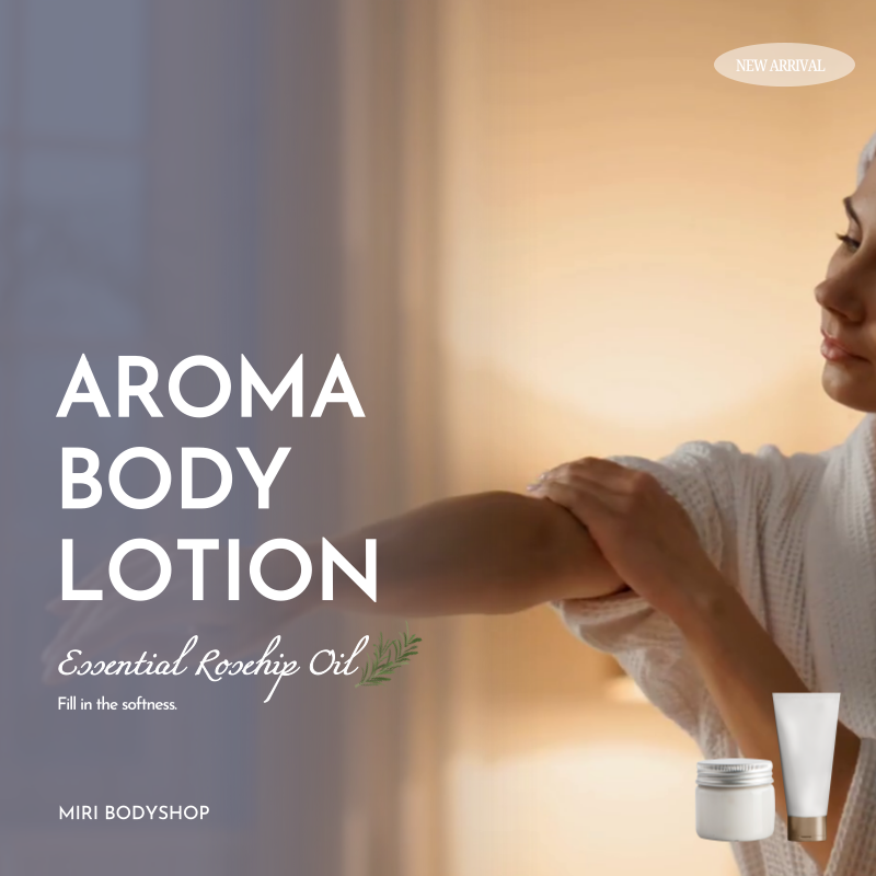 An ad for a new, modern, luxurious body lotion in lavender and ivory ...