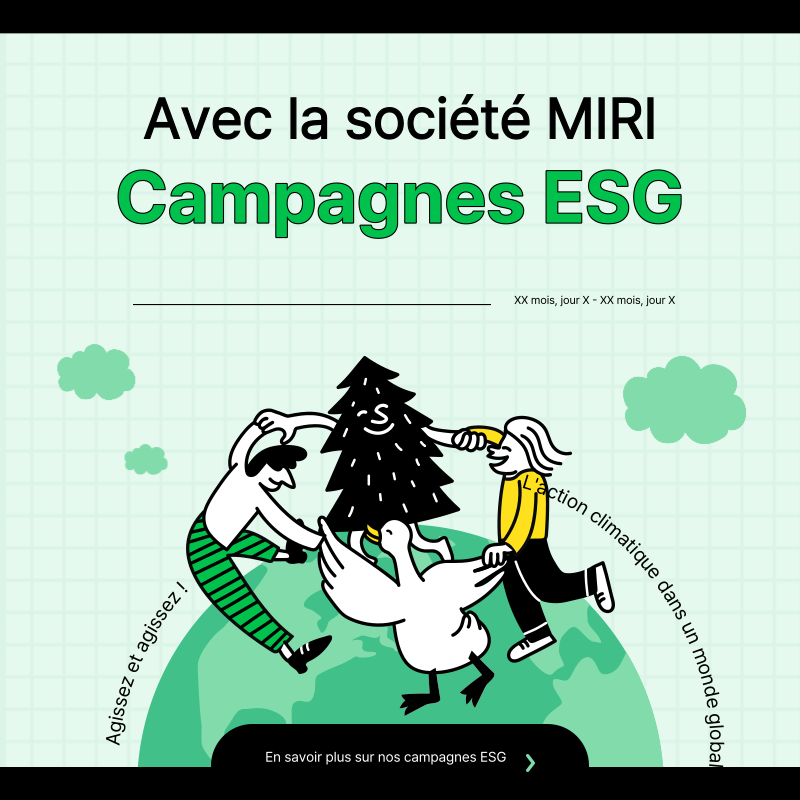 Promouvoir une campagne ESG vert simple et vert lime - 미리캔버스