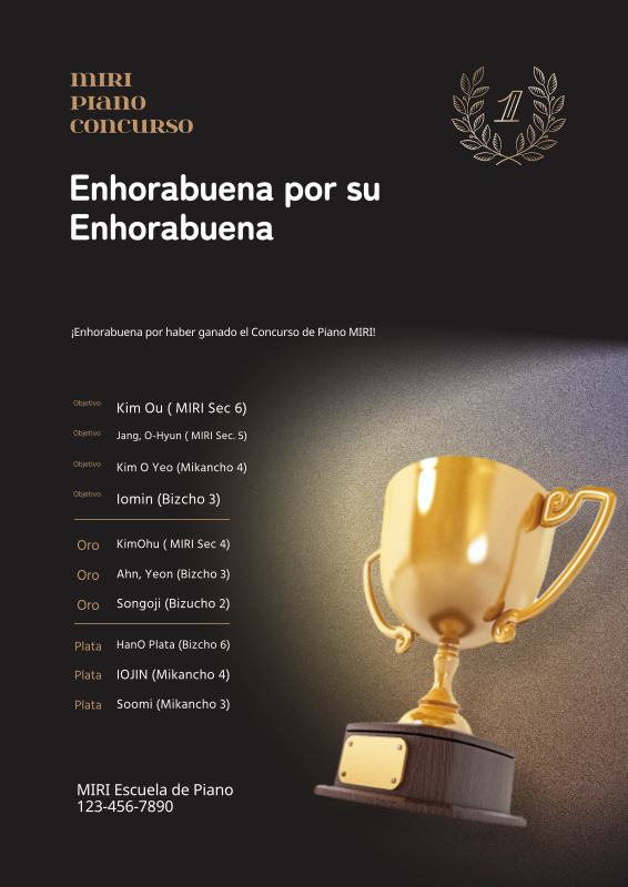 Classy school promotion award list with golden trophy image with golden ...