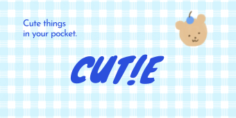 Checkered and cute character merchandise header tag - 미리캔버스