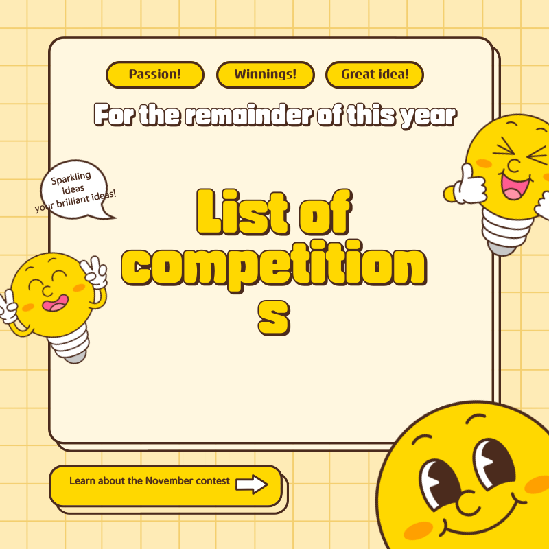 A Guide to Listing Contests with a Pop of Yellow - 미리캔버스