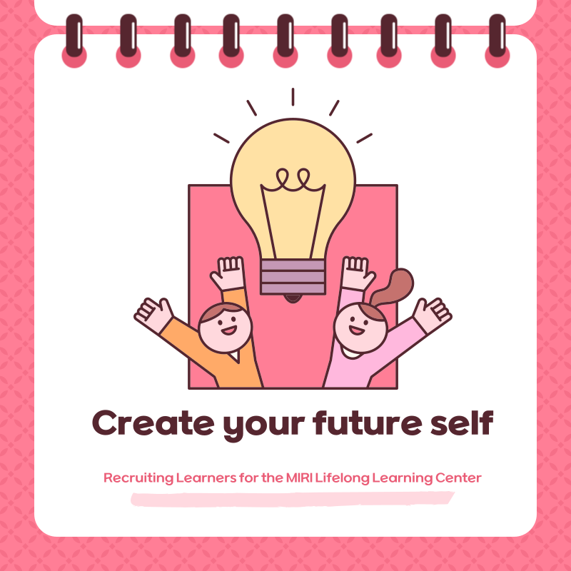 A simple pink and purple lifelong learning center recruitment pitch - 미리캔버스