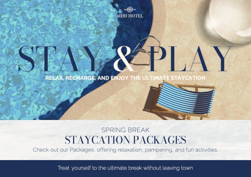 Blue and White Elegant Spring Break Vacation Packages Advertisement ...
