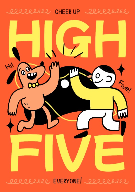 Orange and yellow pep rally post - MiriCanvas