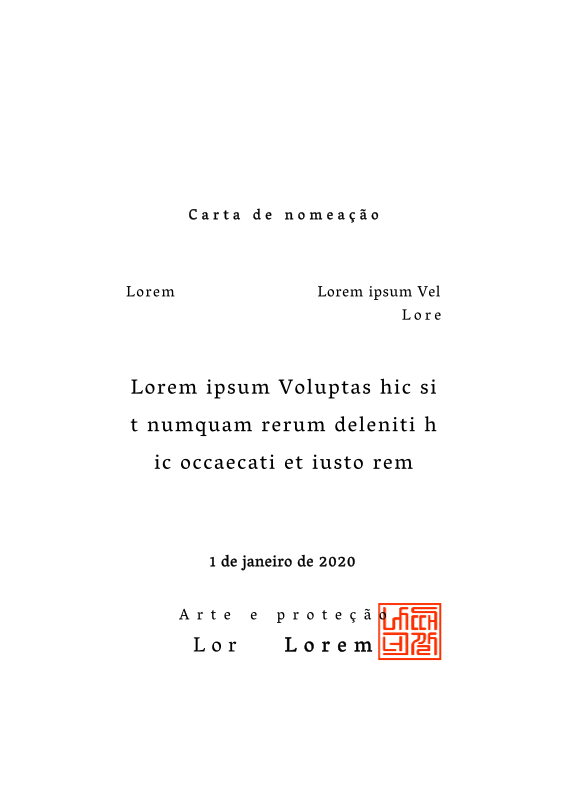 Conceber cartas de nomeação - MiriCanvas