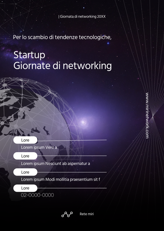 Promuovere una giornata di networking per startup alla moda in viola e bianco - MiriCanvas