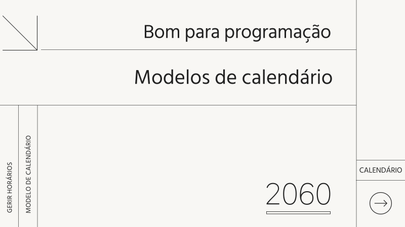 Agenda de programação simples em cinzento e bege - MiriCanvas