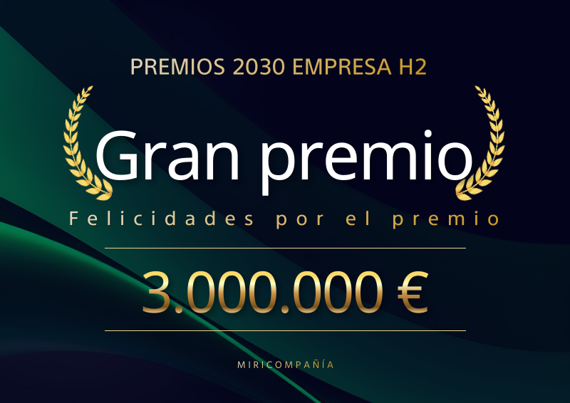 Lujosa funda de premio de fin de año en verde y dorado - MiriCanvas