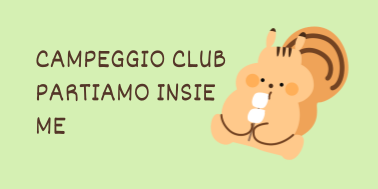 Un simpatico concept club di campeggio con disegni di scoiattoli e ...