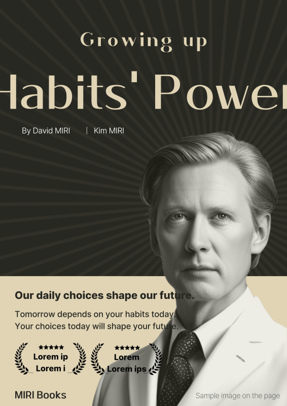 A luxurious growth self-help book in beige and brown. - MiriCanvas