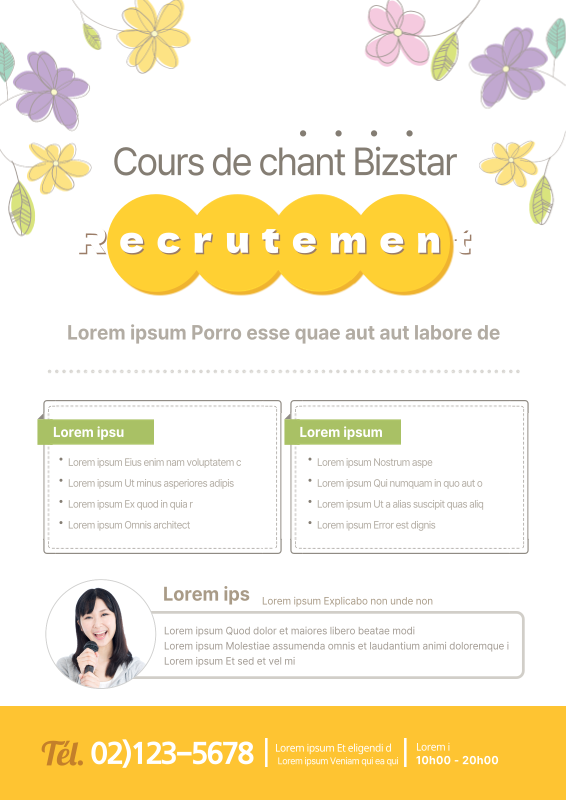 Cours de chant Bizstar - MiriCanvas