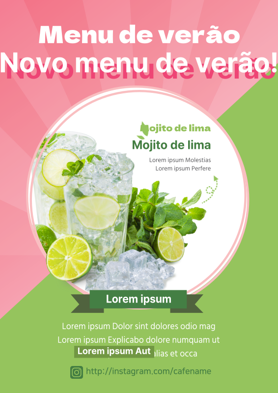 Novo menu de verão - MiriCanvas