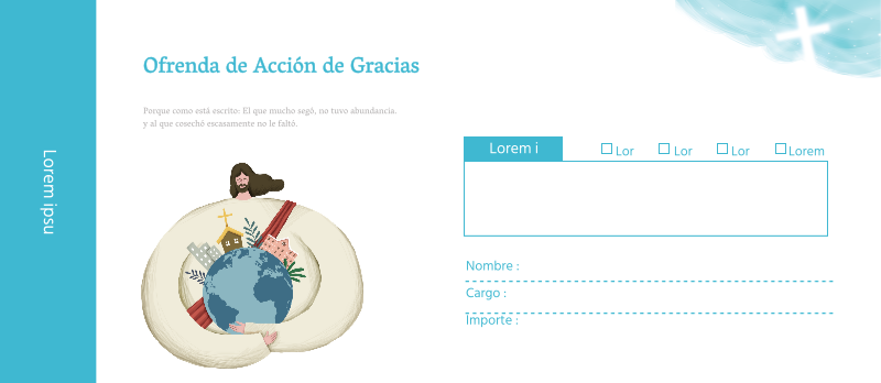 Ofrenda dominical de Acción de Gracias - MiriCanvas