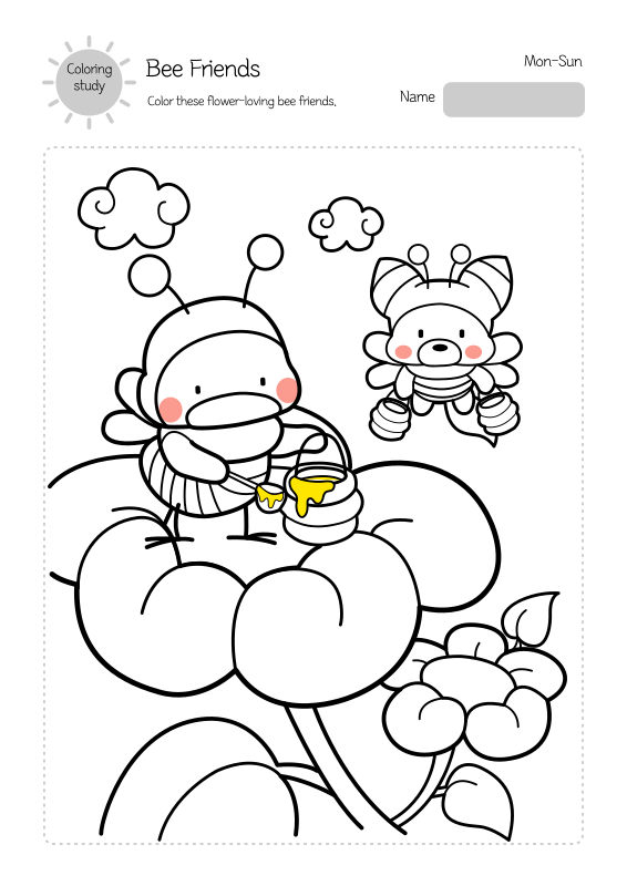 Bee friends - MiriCanvas