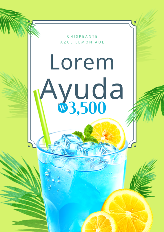 Limonada azul - MiriCanvas