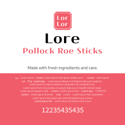 Rice Thief Pollock Cod Roe Label - MiriCanvas