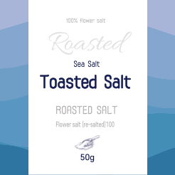 Blue pattern neat food baked salt label - MiriCanvas