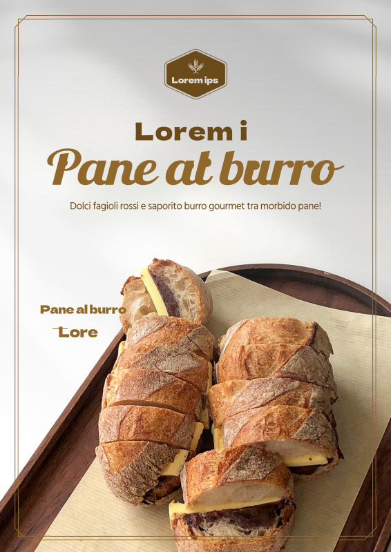 La fotografia in marrone e grigio mette in risalto il menu di Butter ...