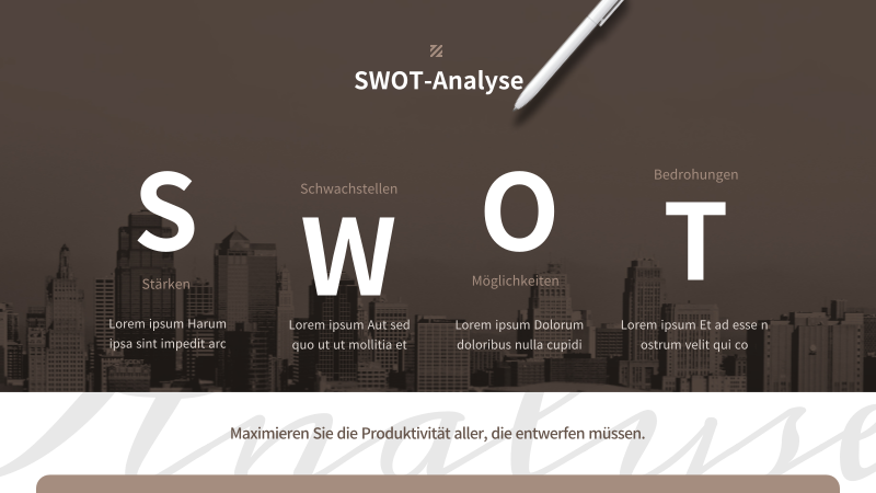 Brown's Business SWOT-Analyse - MiriCanvas