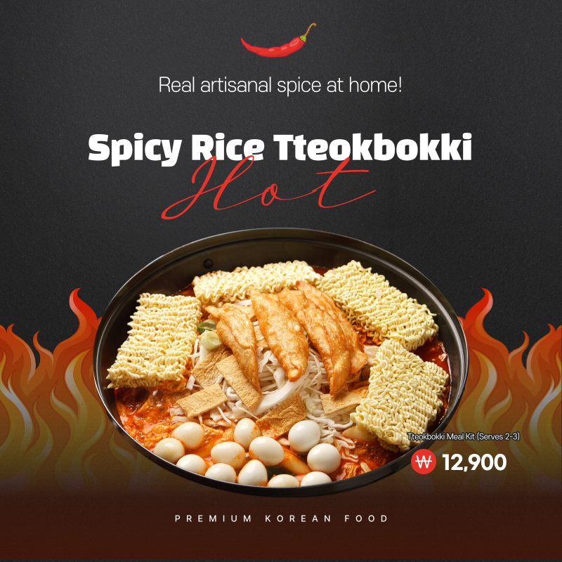 Introducing the Black and Red Spicy Ramen Meal Kit - MiriCanvas