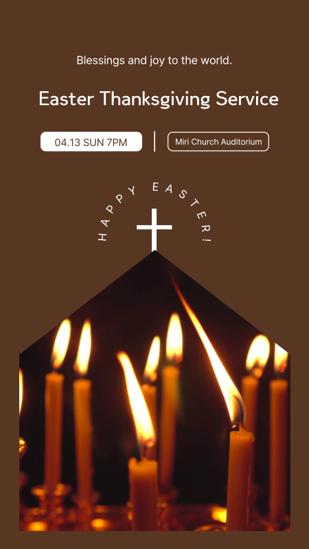 A guide to a simple brown Easter thanksgiving service - MiriCanvas