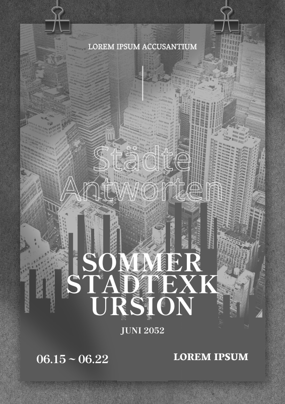 Programm für graue und weiße Architektur und Stadterkundung - MiriCanvas